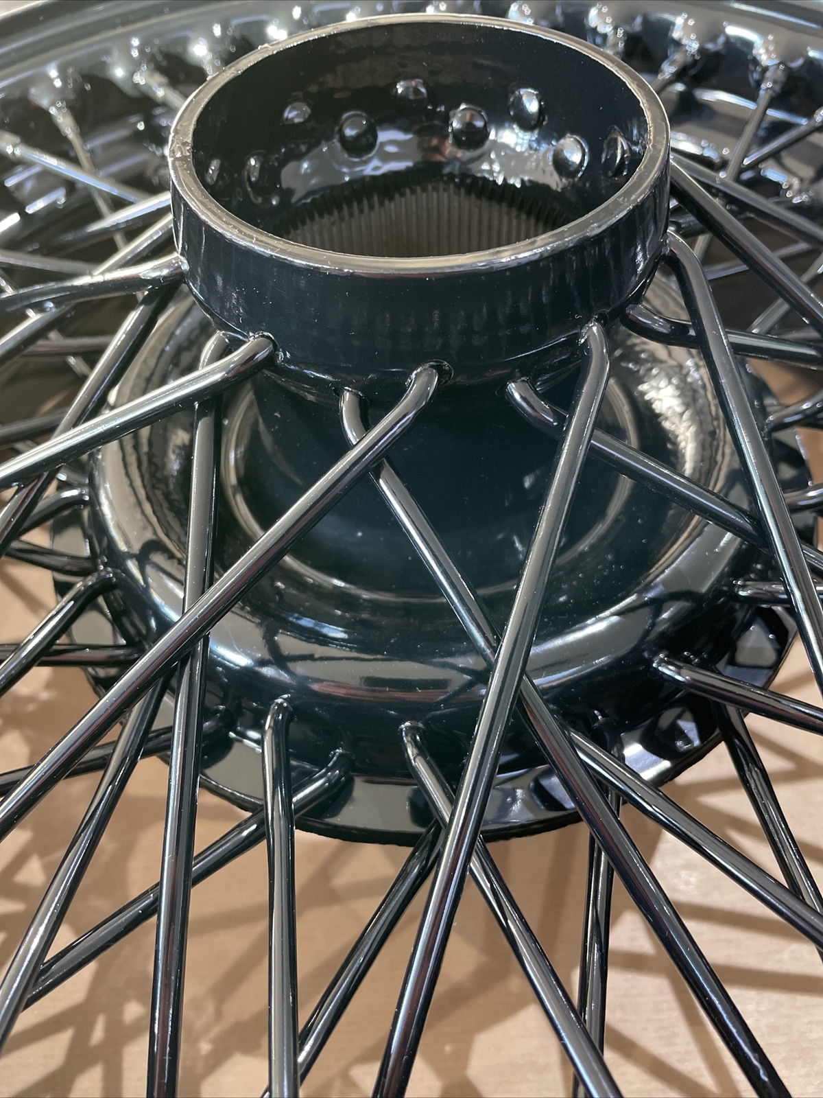 Jaguar MK2 15" x 4.5" Powder Coated Wire Wheel | eBay UK