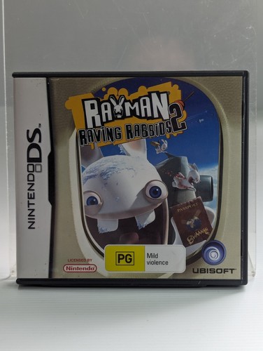 Rayman Raving Rabbids 2 Nintendo DS 2DS 3DS Game Complete With Manual ...