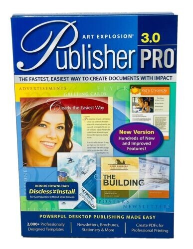 Art Explosion Publisher Pro 3.0 Nova Development Desktop Publishing for ...