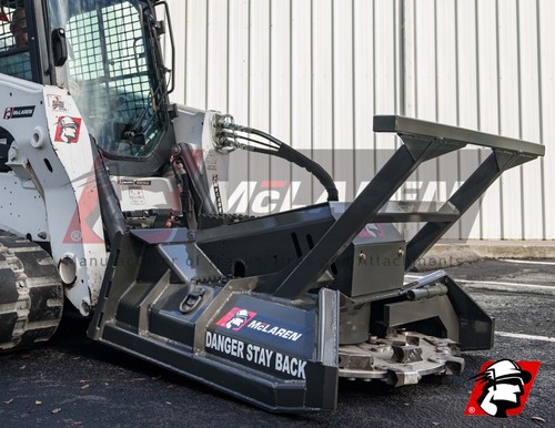 Skid Steer Forestry Disc Mulcher 60" Width with Quick Attach 30-56 GPM ...