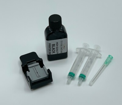 HP 302 302XL Black Ink Cartridge Refill Kit for HP Deskjet 1110 2130 ...