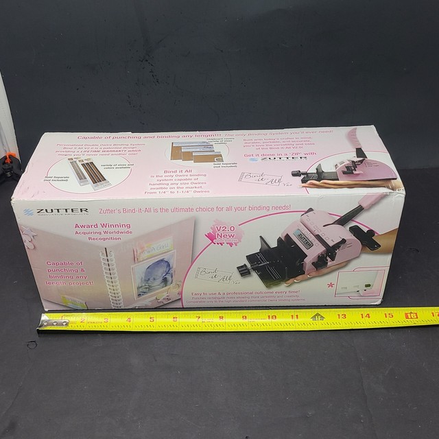 Zutter 2811 Bind It All Machine V2 Pink for sale online | eBay