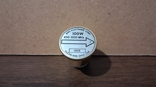Bird 100E 400 to 1000 MHz, 100 Watts, Wattmeter Element. For 43 Series ...