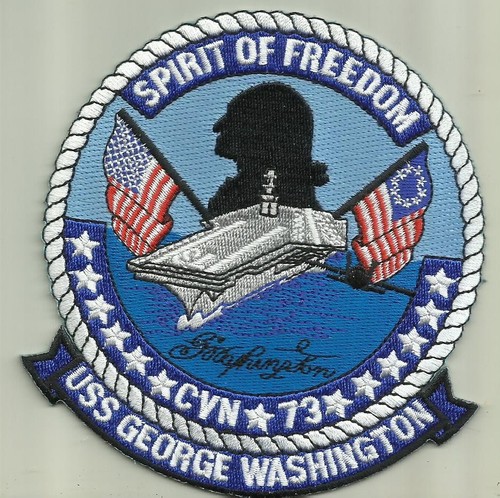 USS GEORGE WASHINGTON CVN 73 U.S.NAVY PATCH WAR AIRCRAFT CARRIER SAILOR ...