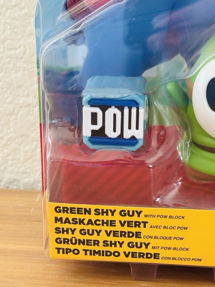 Super Mario Bros Green Shy Guy POW Block Jakks Pacific 4” Action Figure ...