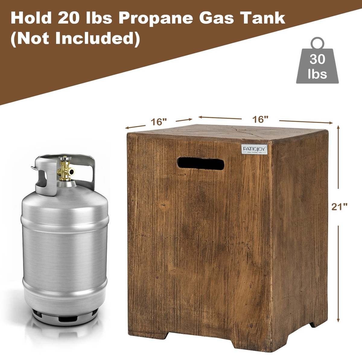 Outdoor Propane Tank Hideaway Storage Side Table Propane Tank Cover ...