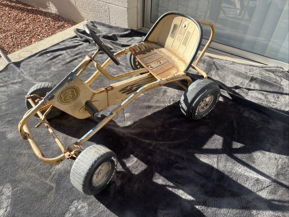 1960's Murray Super Tot Rod Chain speed Drive Pedal Car Vintage Cart ...