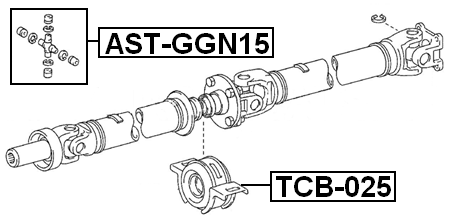 Universal Joint 29X48 FEBEST AST-GGN15 OEM 49100-4E250 | eBay