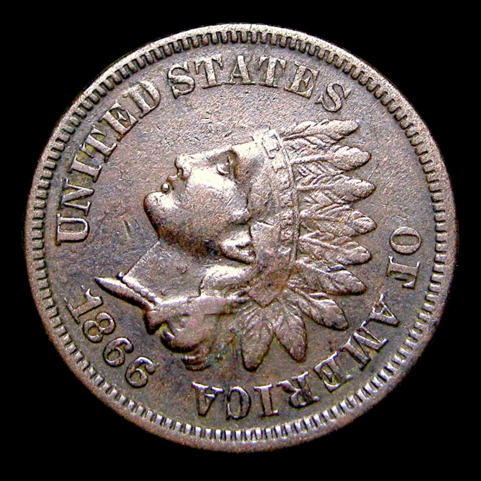 1866 Indian Cent Penny ---- Nice Details Coin ---- #764D | eBay
