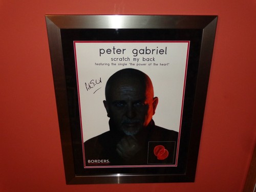 Peter Gabriel Rare Signed Autographed Framed Promo Poster Genesis Free ...