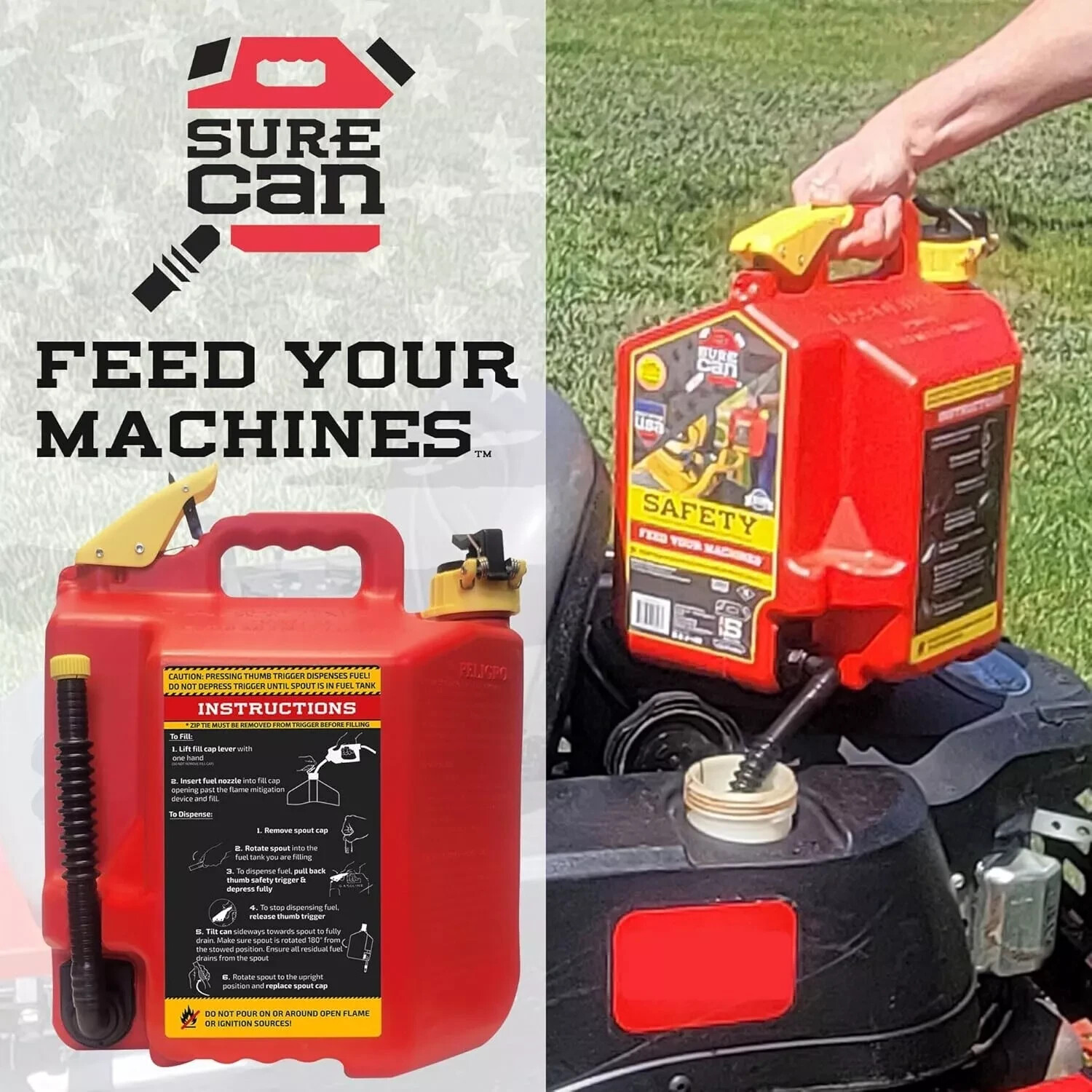 SureCan Type II Safety Gas Can - 5 Gallon (SUR5SFG2) for sale online | eBay