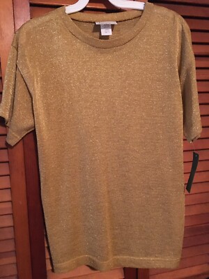 Vintage Gold Shell Top Size Small | eBay Australia