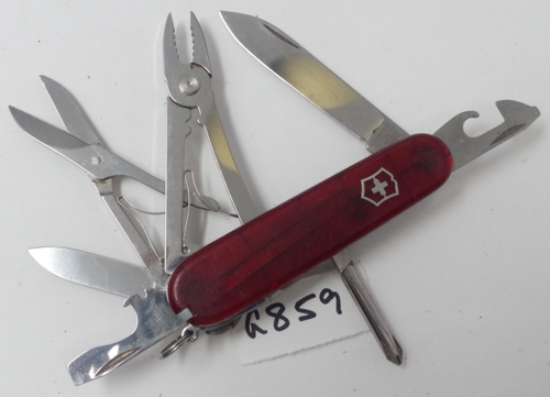Ruby Victorinox Deluxe Tinker Pocket Knife Swiss Army SwissChamp Multi ...