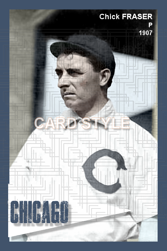 Chick Fraser - 1907 Chicago Cubs - choose a style - colorized print | eBay