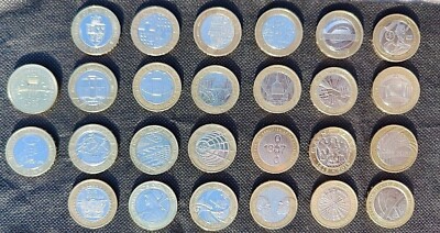 Two Pound Coins Collectible £2 Coin British Royal Mint Circulating ...