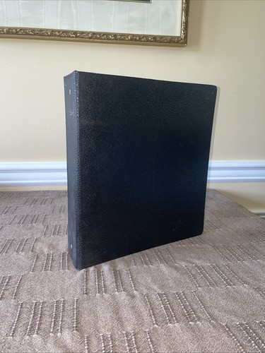 VERY VINTAGE (About 50 Years Old) COLUMBIA Black Pebble 3-Ring Binder ...