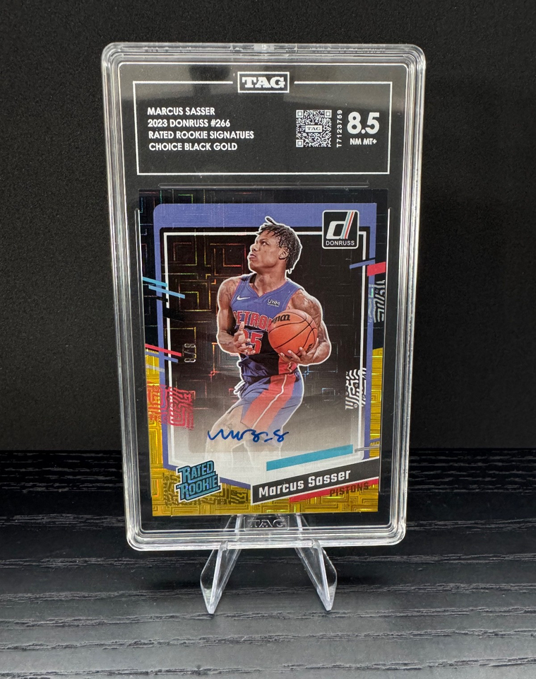 2023-24 Panini Donruss Marcus Sasser Rated Rookies Sig Choice Black ...