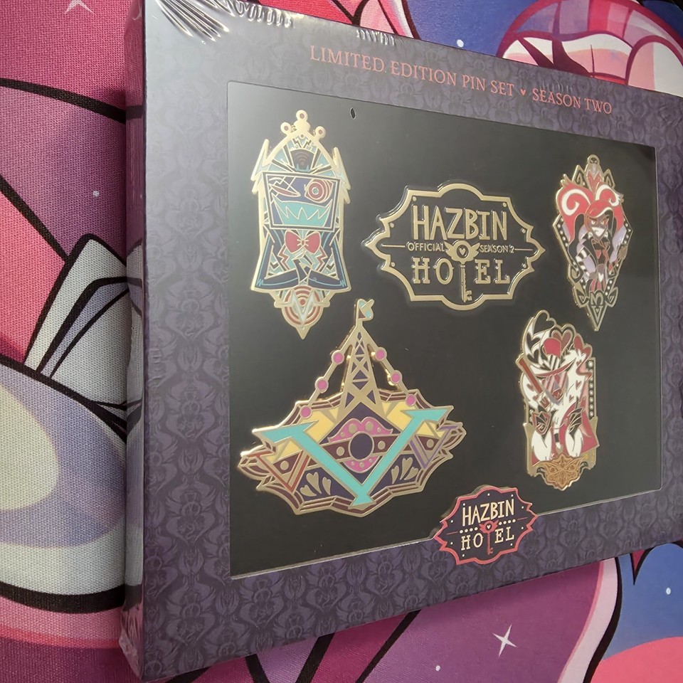 Hazbin Hotel S2 Limited Edition Pin Set: The Vees- Vox Valentino ...