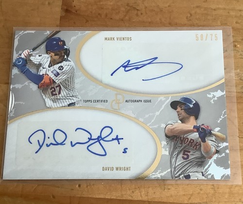 2025 Topps Dynamic Duals David Wright/Mark Vientos Auto 58/75 #20F ...