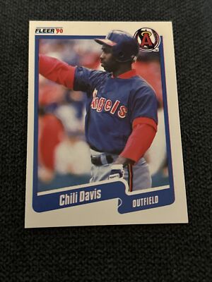 1990 Fleer Chili Davis California Angels #129 | eBay