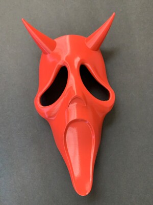 RED Devil Face, Red Devil, Demon Ghostface Mask, as seen in Dead By ...