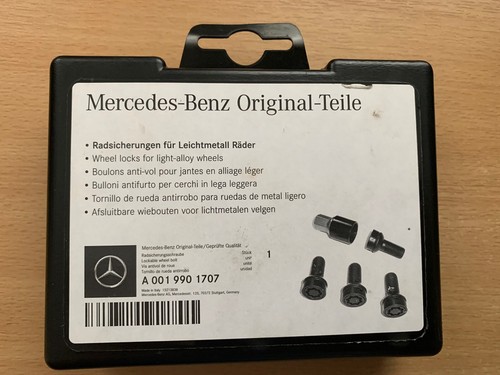 Genuine Mercedes-Benz Locking Wheel Bolt Set A0019901607 With Box ...