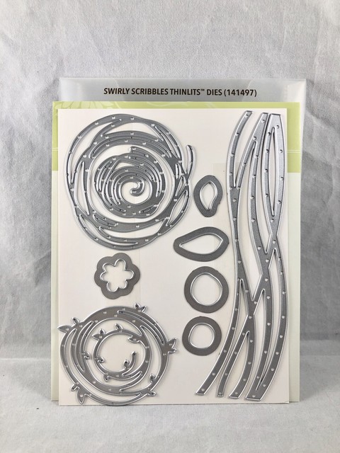 Stampin up Sizzix Big Shot Thinlits Dies Swirly SCRIBBLES 141497 Set of 9 for sale online | eBay