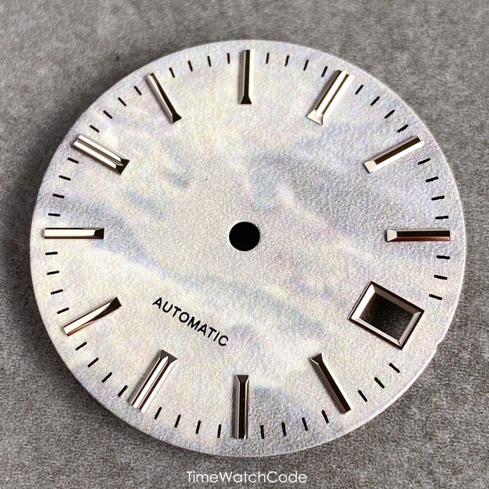 Textured Watch Dial for NH35 NH36 NH38 NH70 NH71 NH72 Metallic Markers ...