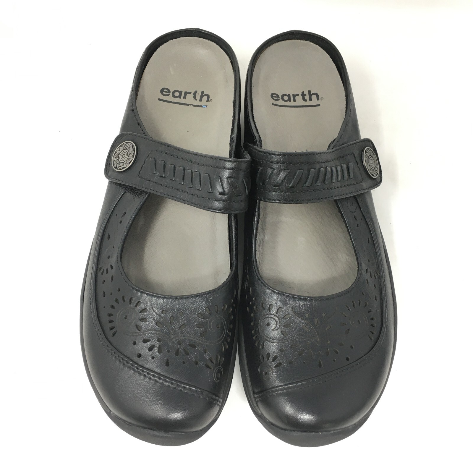 Earth Kara Hopper Mary Jane Mules Loafers Shoes Women… - Gem