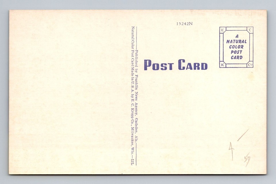 Anniston AL-Alabama, War Memorial Library, Health Center Bldg., Vintage ...