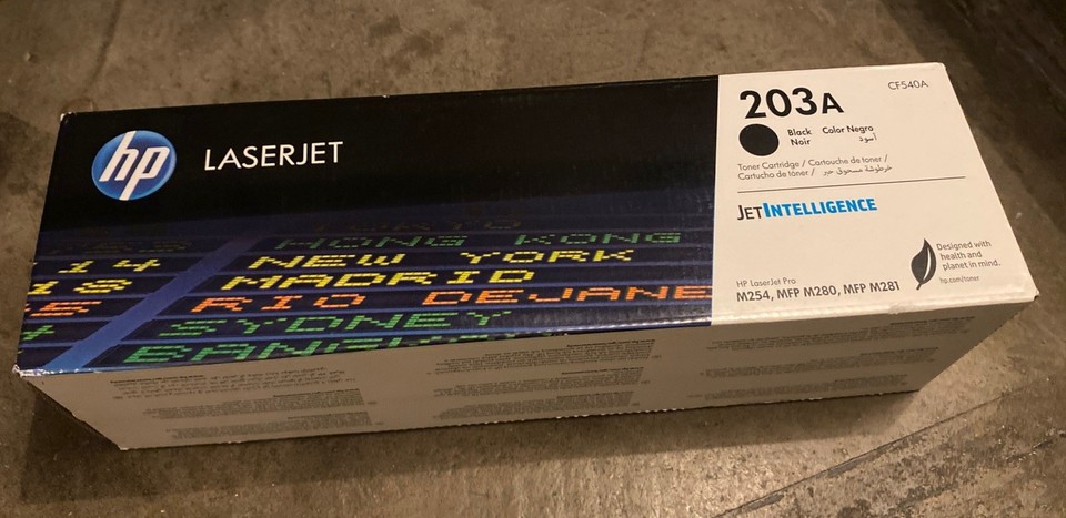 HP Laserjet black toner cartridge 203A NEW, BNIB | eBay UK