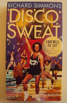 Richard Simmons Disco Sweat Farewell To Fat Exercise Workout VHS Video ...