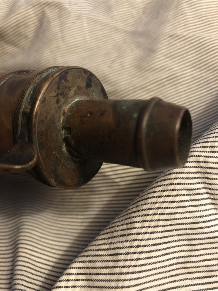 Antique large copper powder flask hunting military Civil War Era | eBay