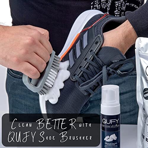 QUFY Shoe Cleaner Sneakers Kit Foam Shoe Cleaner Microfiber Shoe Cloth ...