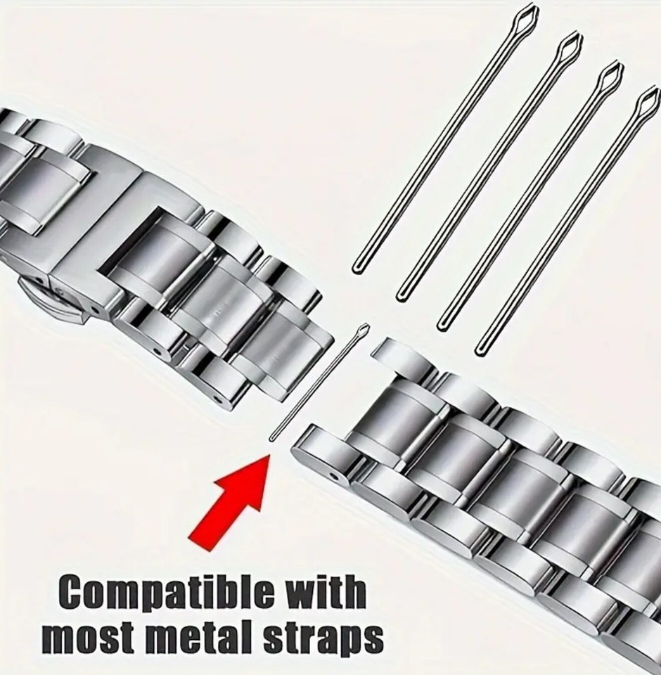 108PCS Stainless Steel Watch Bracelet Link Cotter Pins Bars Screw for ...