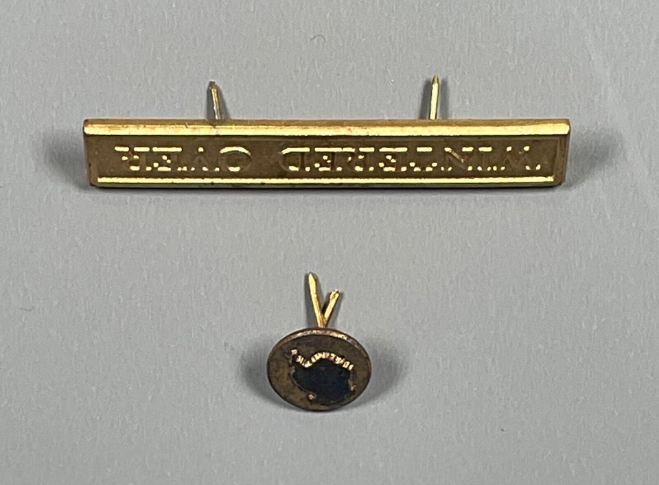 US Navy Antarctic Service Medal Gold “Wintered Over” Ribbon Devices. | eBay