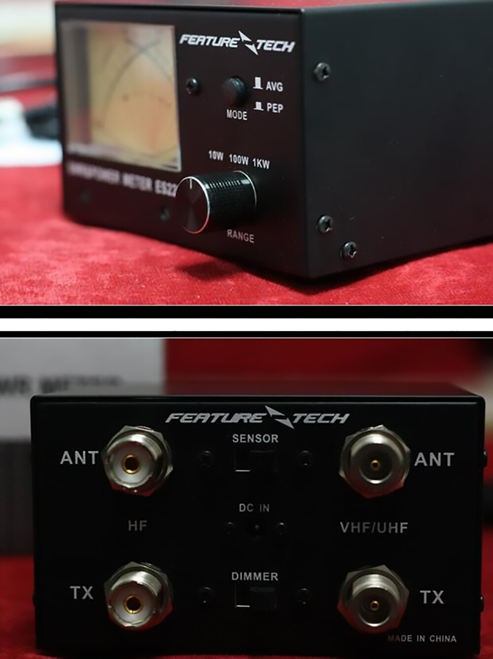 1000W ES220 V2 SWR Meter Power Meter VHF/UHF Dual Band 140-480MHz AVG ...