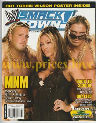 WWE Smackdown Wrestling Magazine September 2005 Melina John Morrison ...