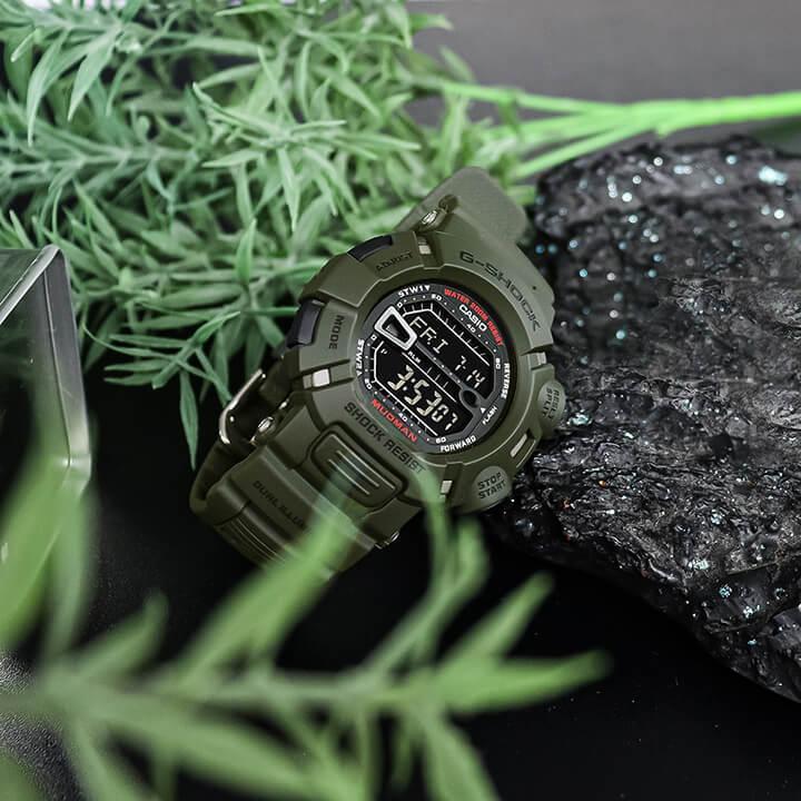 CASIO Watch G-SHOCK G9000-3V Men's Black Military Green Digital Round ...