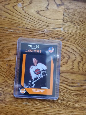 1991-92 Omaha Lancers USHL Hockey Josh Wiegand Card NM+ or Better | eBay
