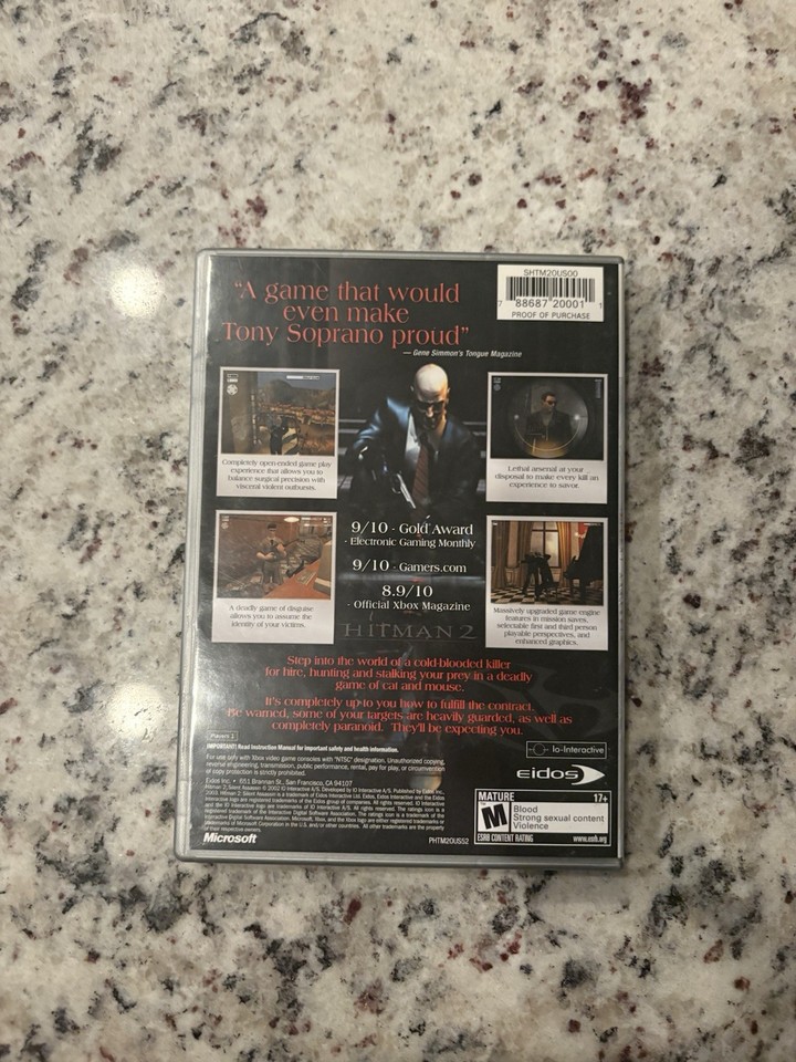 Hit Man 2 Silent Assassin for PlayStation 2 CIB Video Game PS2 Complete ...