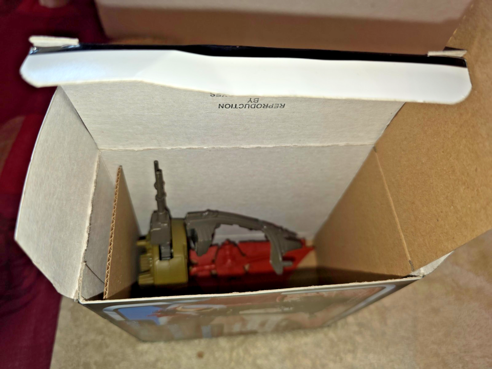 Vintage star wars POTF RARE MINI RIG one man sand skimmer ( L.F.L 1984 ...