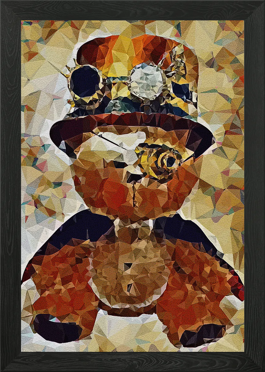Steampunk Teddy Bear Max Framed Wall Art Poster Canvas Print Picture ...