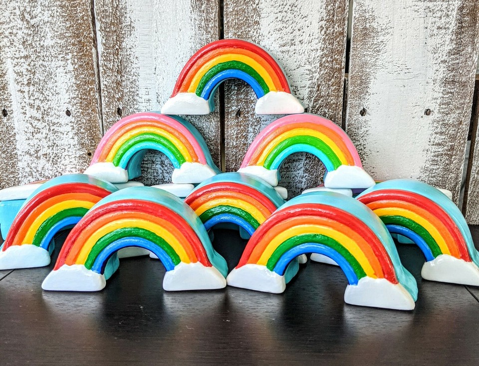 Share Joy ~ Magical Rainbows Gift Box ~ Painted Ceramic Rainbow ...