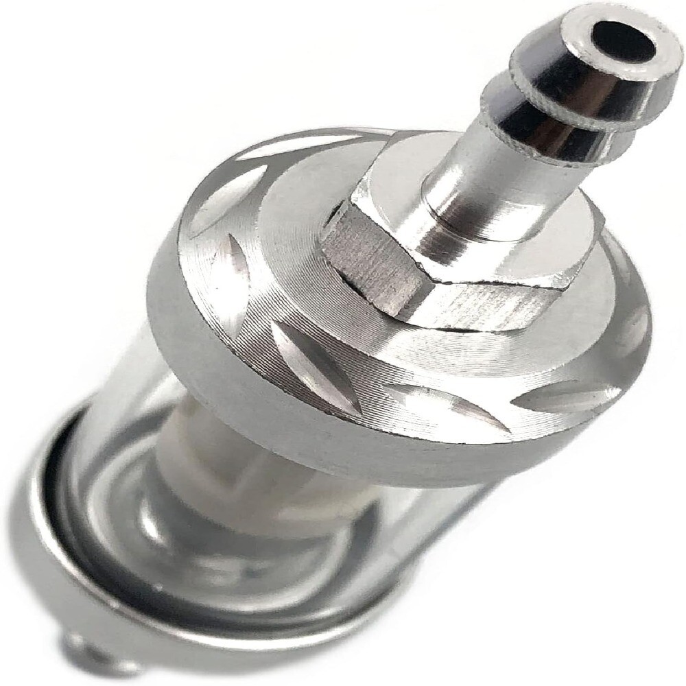 2pcs Clear Fuel Filter 5/16 Inch Inline Fuel Filter Hose Barb For Car ...