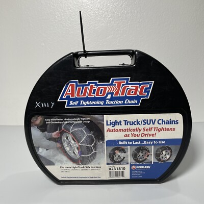Peerless AutoTrac Self-Tightening Tire Snow Chains, Stock # 0155010 ...