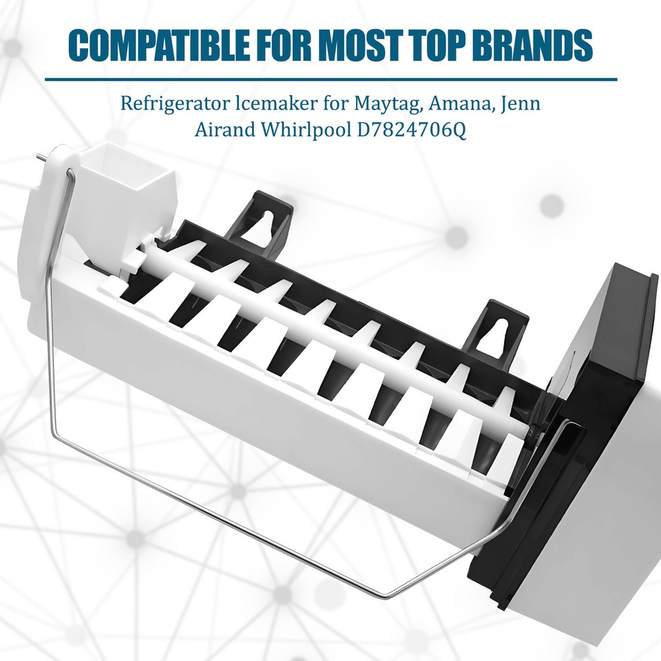 Refrigerator Icemaker for Maytag Amana Jenn Air Whirlpool D7824706Q ...