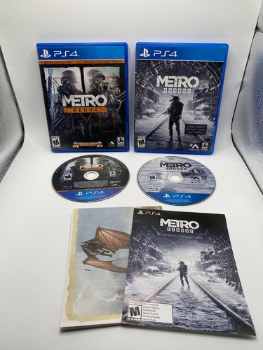 Lot of 2 Metro Exodus Metro Redux PS4 Sony PlayStation 4 Games (Tested ...