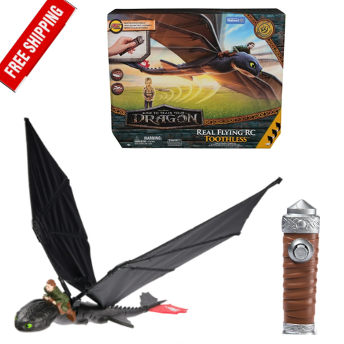 How to Train Your Dragon 2 Flying Toothless Toy 30-Inch, RC Control ...