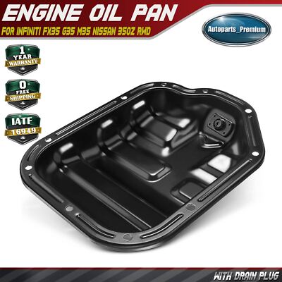 Lower Engine Oil Pan Sump for Infiniti FX35 G35 M35 Nissan 350Z V6 RWD ...